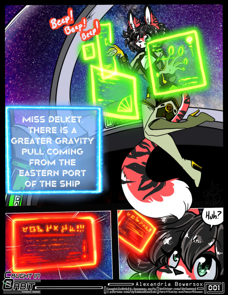 Caught in Orbit | A furry syfy comic by Alexandria Bowersox
