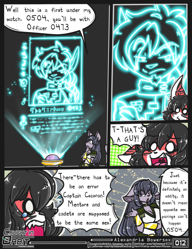 Caught in Orbit | A furry syfy comic by Alexandria Bowersox