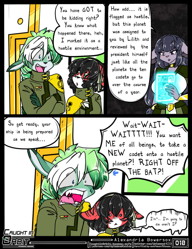 Caught in Orbit | A furry syfy comic by Alexandria Bowersox