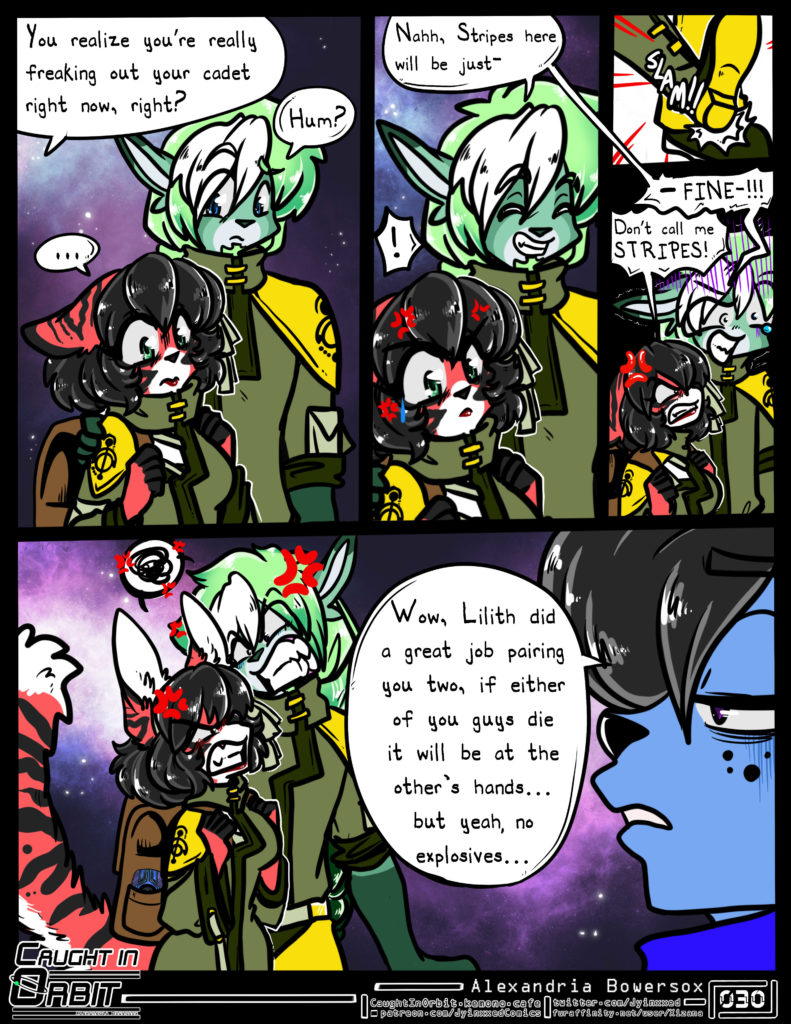 Caught in Orbit | A furry syfy comic by Alexandria Bowersox