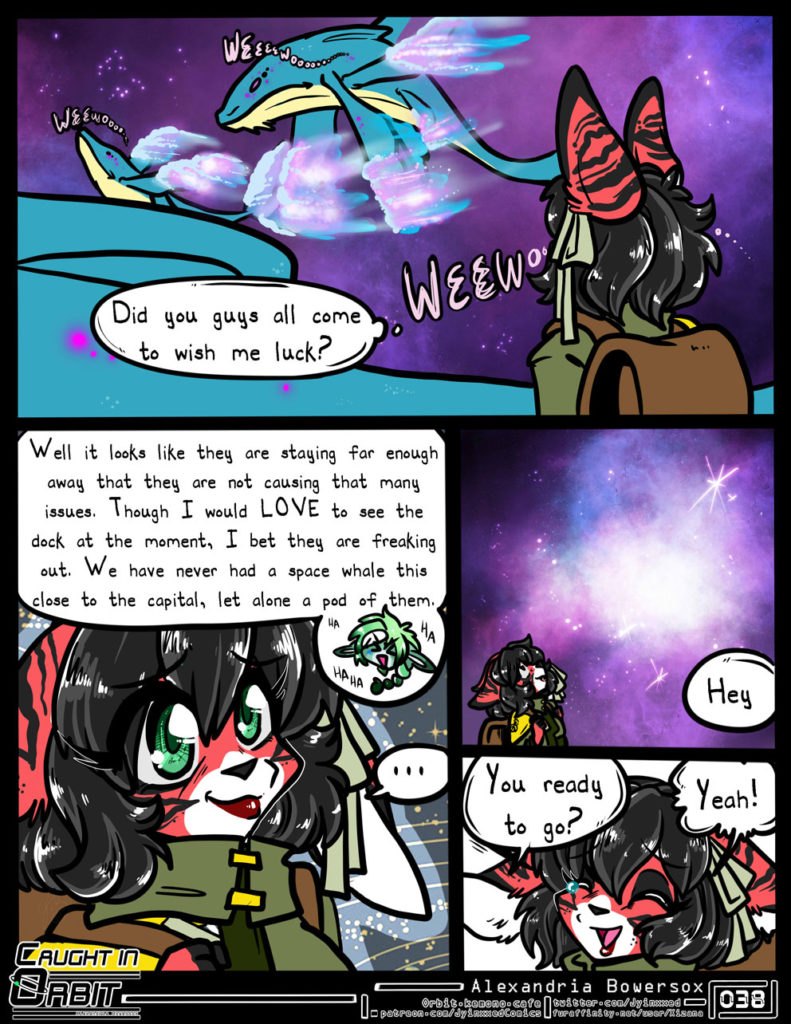 Caught in Orbit | A furry syfy comic by Alexandria Bowersox