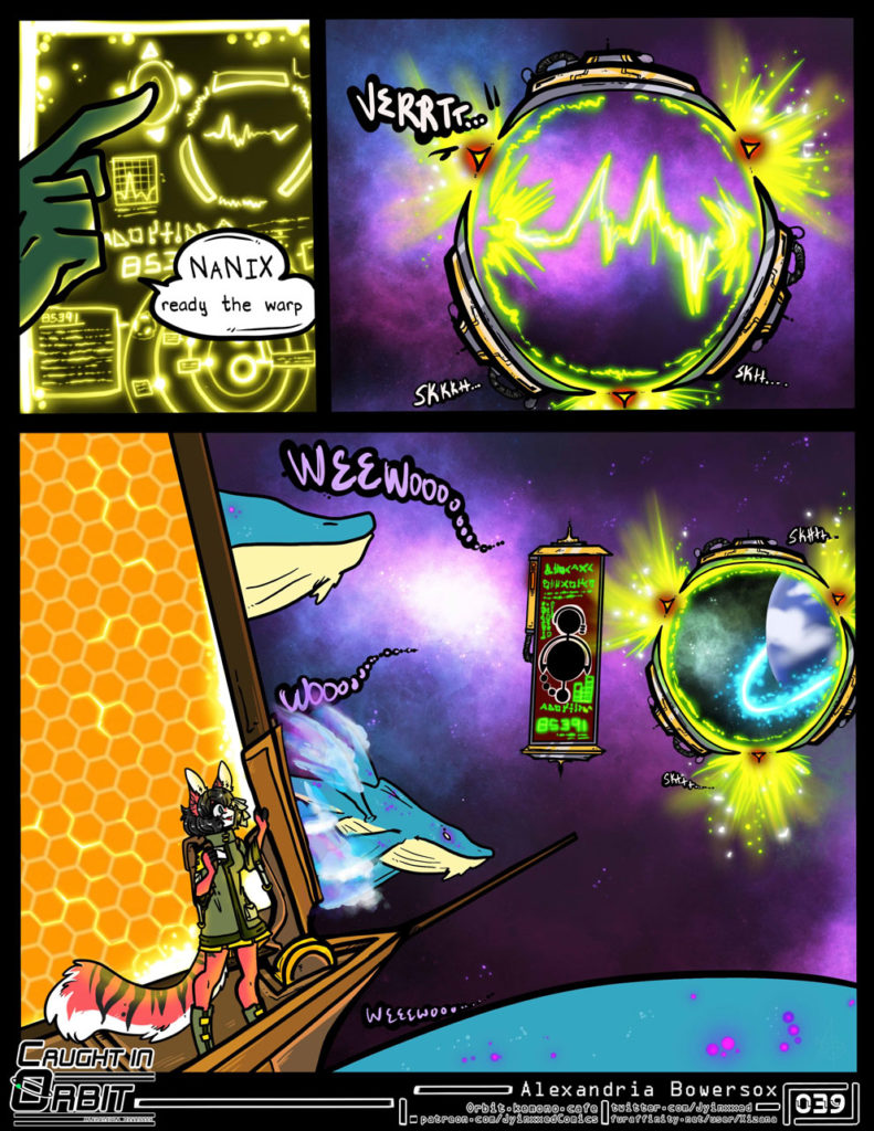 Caught in Orbit | A furry syfy comic by Alexandria Bowersox