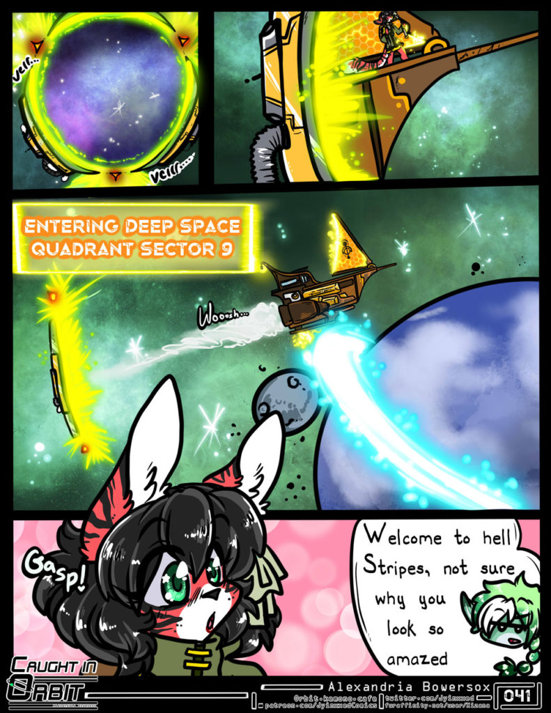 Caught in Orbit | A furry syfy comic by Alexandria Bowersox