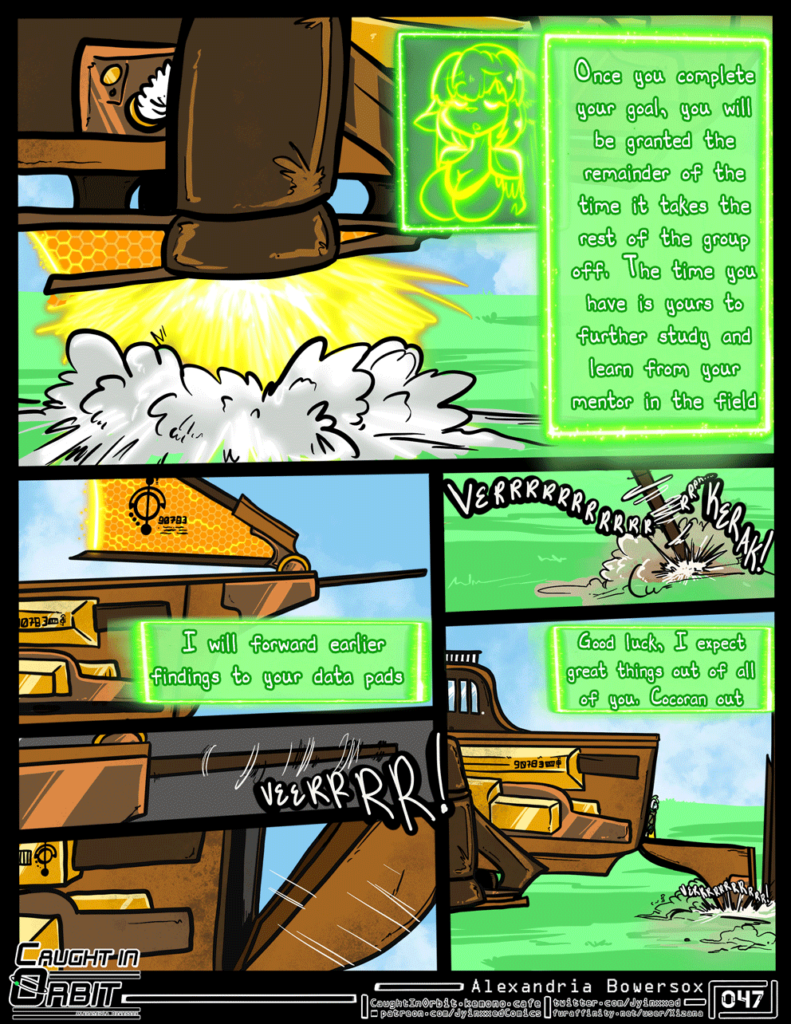 Caught in Orbit | A furry syfy comic by Alexandria Bowersox